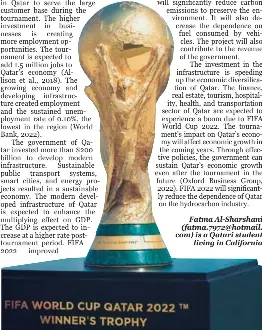 FIFA World Cup And The Impact On Qatar Economy - PressReader