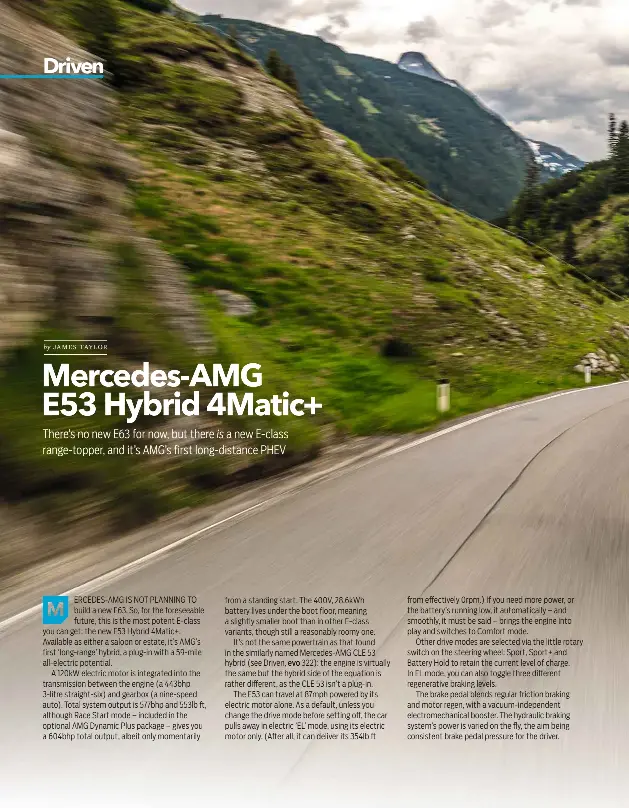 Mercedes-amg E53 Hybrid 4Matic+ - PressReader