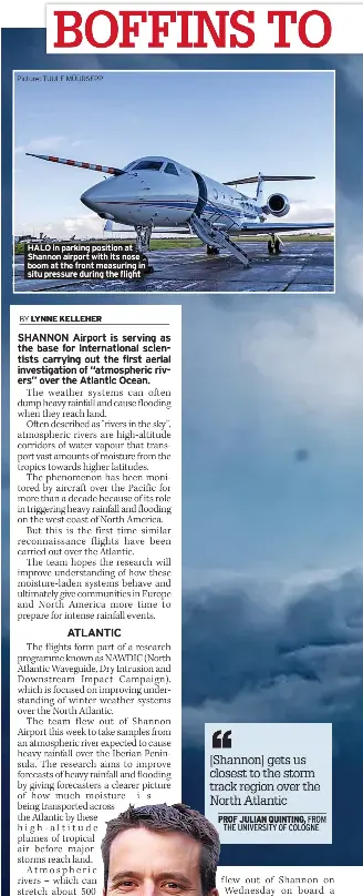 BOFFINS TO USE SHANNON AIRPORT BASE - PressReader