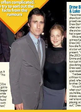 Drew Barrymore & Luke Wilson - PressReader