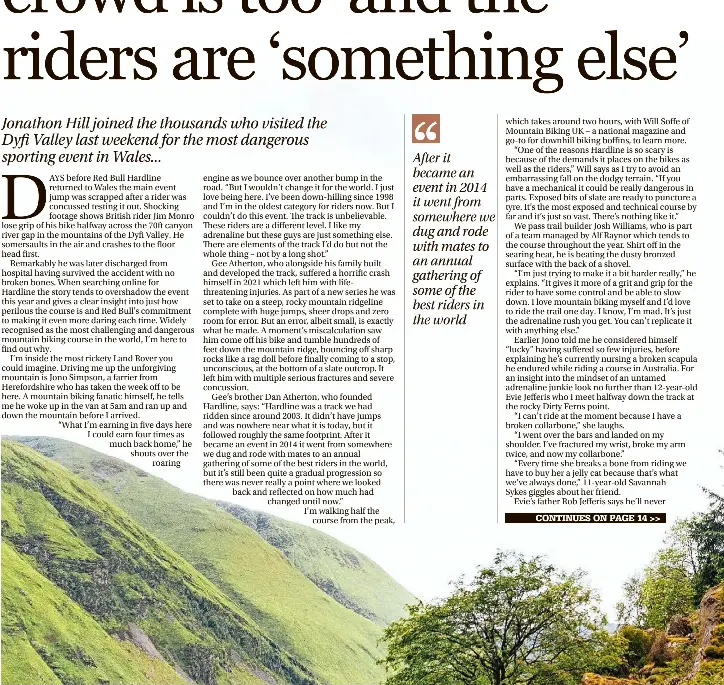 Inside Red Bull Hardline: ‘The track is insane...the crowd is too’ and the riders are ‘something ...