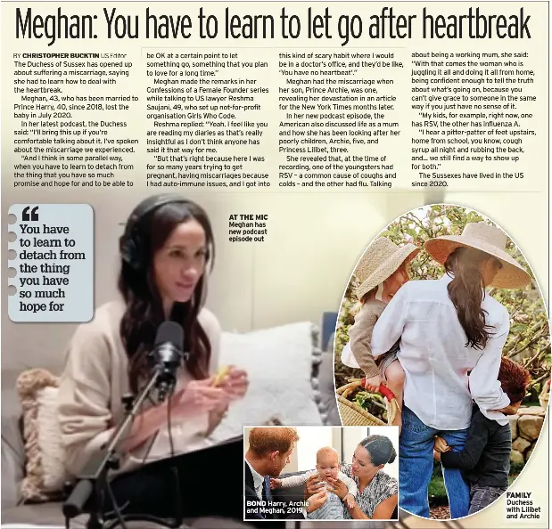 Meghan: You have to learn to let go after heartbreak - PressReader