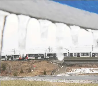 Freezing rain shuts down sections of LRT with dozens of riders aboard - PressReader