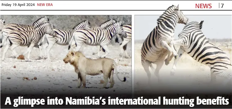 A glimpse into Namibia’s internatio­nal hunting benefits - PressReader