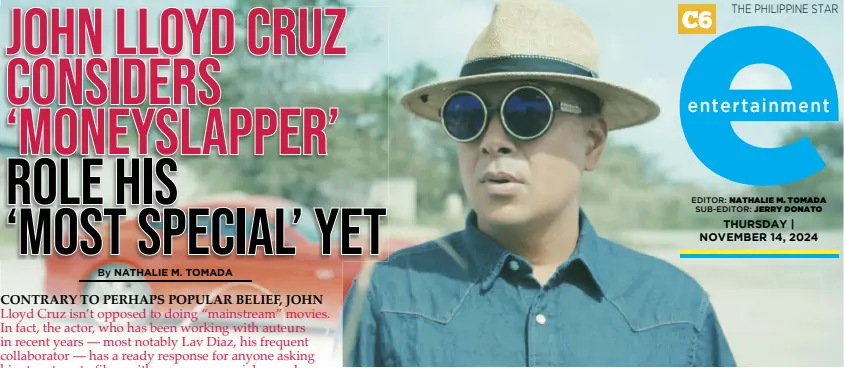 John Lloyd Cruz considers ‘Moneyslapp­er’ role his ‘most special’ yet - PressReader