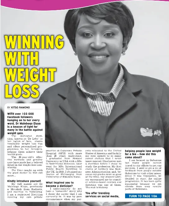 WINNING WITH WEIGHT LOSS - PressReader