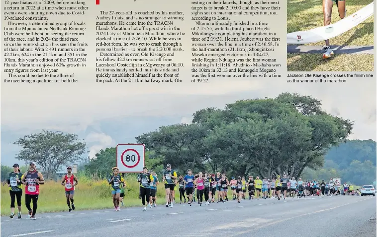 Stunning growth for TRACN4 Elands Marathon - PressReader