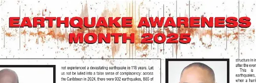 EARTHQUAKE AWARENESS MONTH 2025 - PressReader