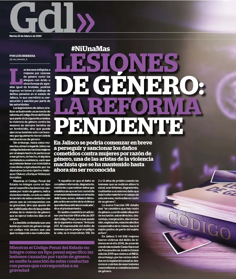 Lesiones de género: La reforma Pendiente - PressReader