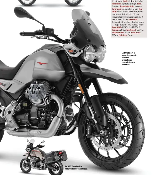 Moto Guzzi V85 Strada Une V85 bitumeuse - PressReader