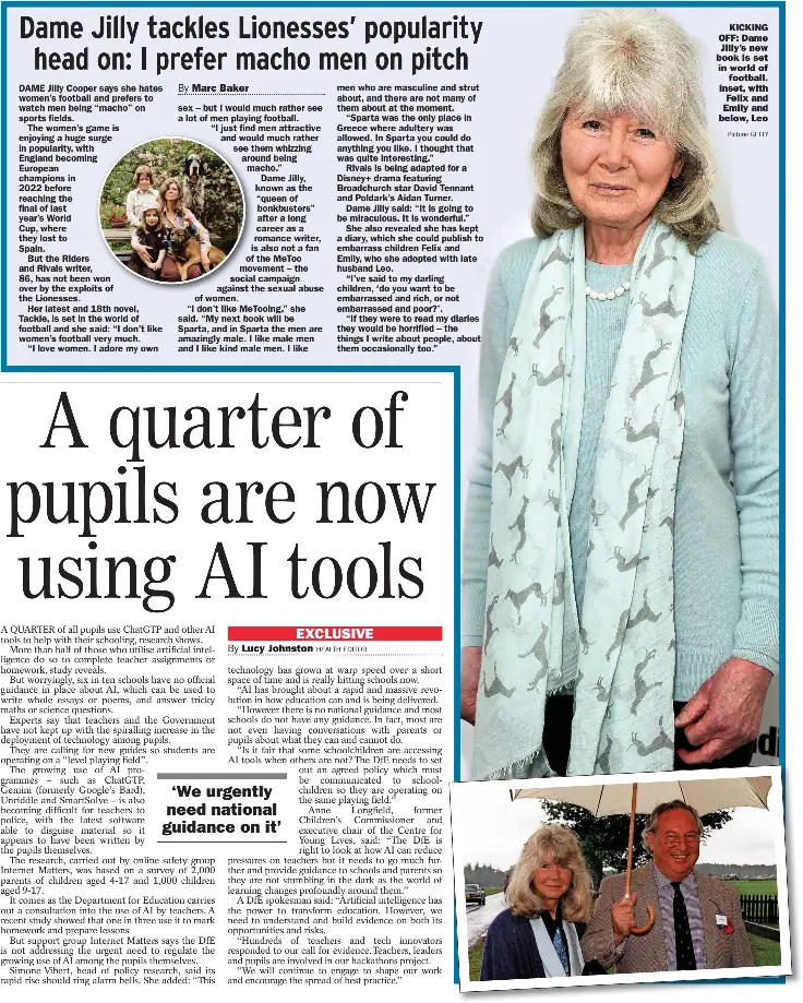 Dame Jilly tackles Lionesses’ popularity head on: I prefer macho men on ...