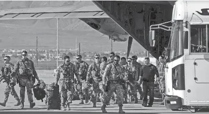 US troops to train at Fort Bliss before deployment to southern border - PressReader