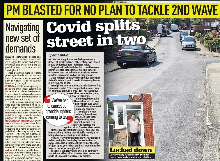 Covid splits street in two - PressReader