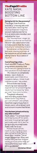 KATE NASH, BOOSTING BOTTOM LINE - PressReader
