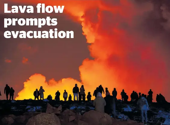 Lava flow prompts evacuation - PressReader