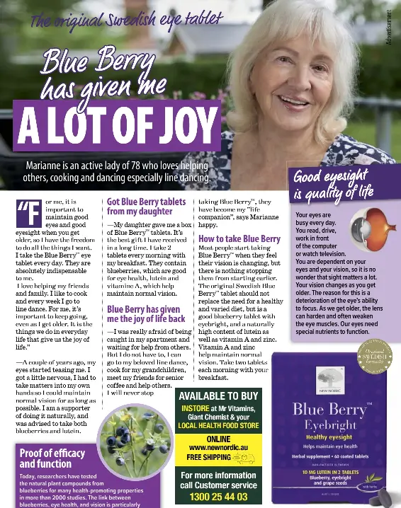 Blue Berry has given me A LOT OF JOY - PressReader