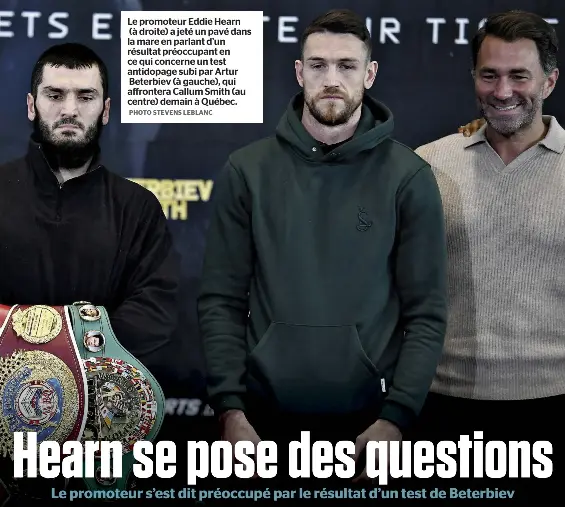 Hearn se pose des questions - PressReader