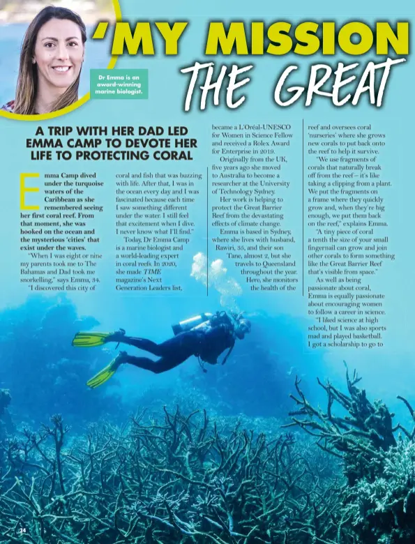‘MY MISSION TO SAVE THE GREAT BARRIER REEF’ TO SAVE BARRIER REEF ...
