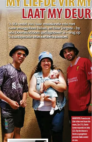 MY LIEFDE VIR MY KINDERS LAAT MY DEURDRUK - PressReader