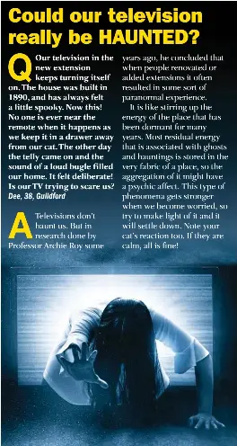 Could our television really be HAUNTED? - PressReader
