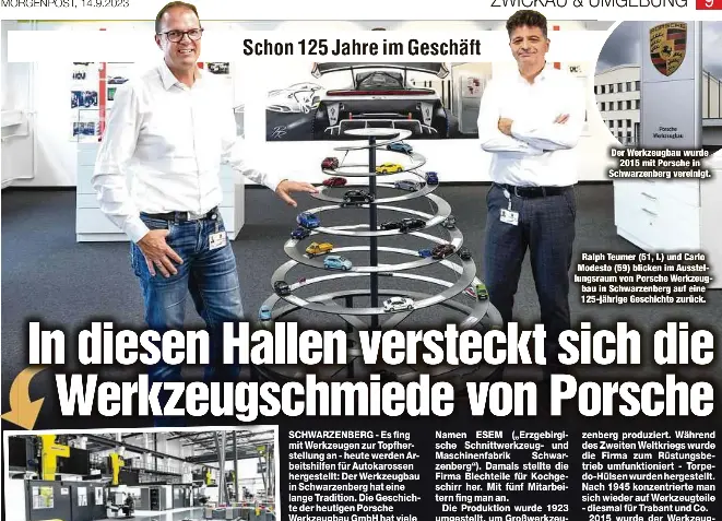 In diesen Hallen versteckt sich die Werkzeugsc­hmiede von Porsche ...