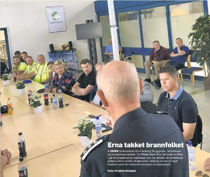 Erna takket brannfolke­t - PressReader