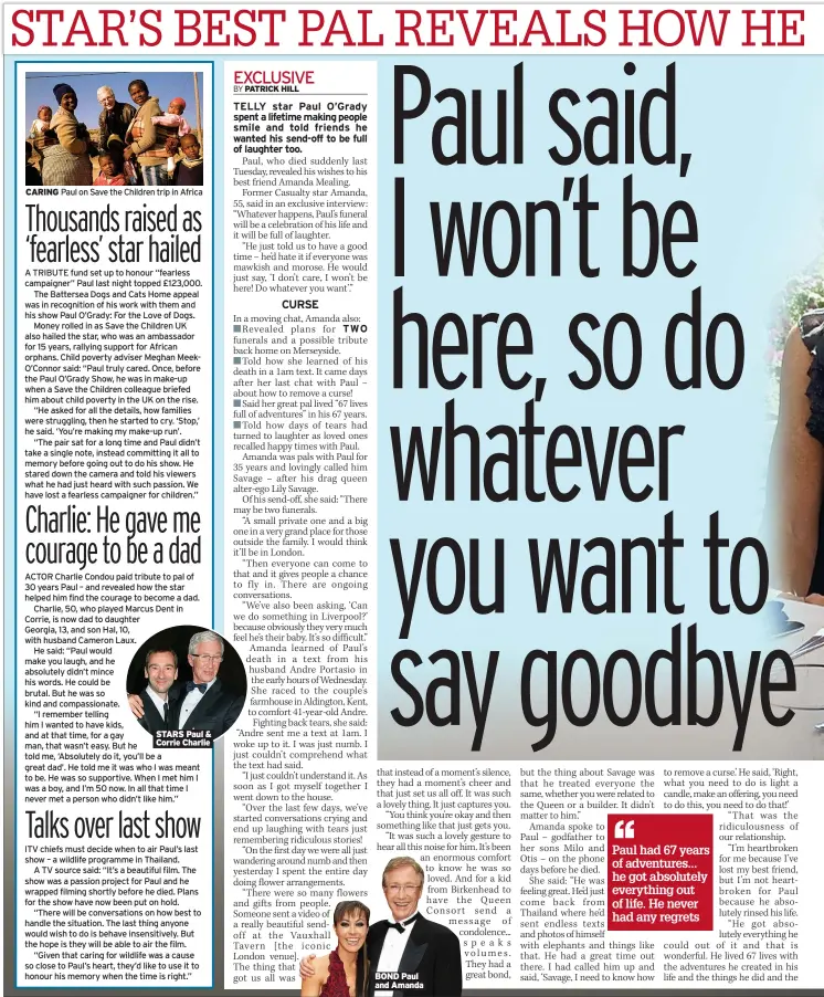 Paul said, I won’t be here, so do whatever you want to say goodbye - PressReader