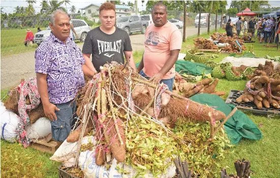 Farmers take part in Fiji Rotuman Associatio­n root crop show - PressReader