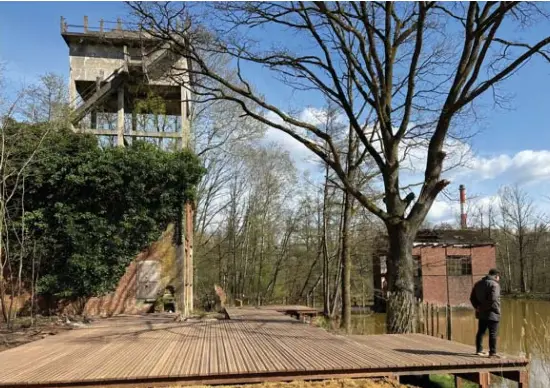 Pomphuis van mijn in Houthalen weer bereikbaar via fietspad, brug en ...