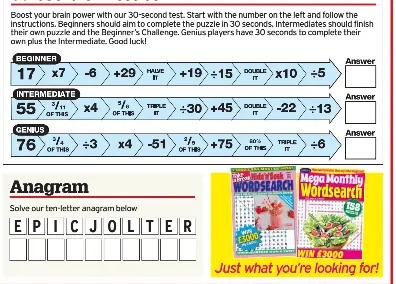 30-sec brain teaser - PressReader