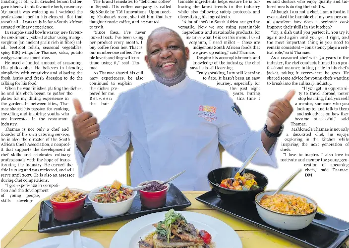 Chef Thamae’s recipe for success and mentorship - PressReader