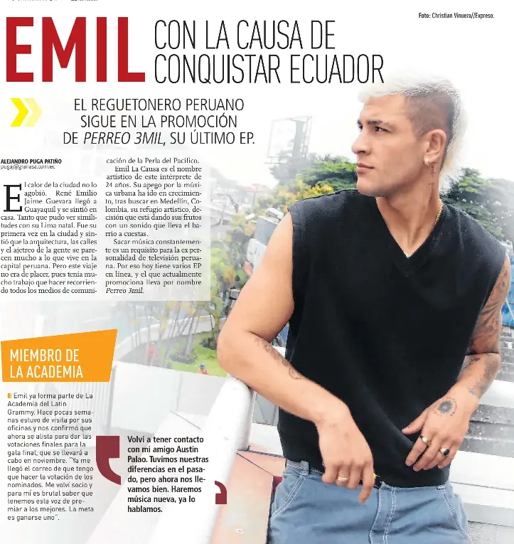 EMIL CON LA CAUSA DE CONQUISTAR ECUADOR - PressReader