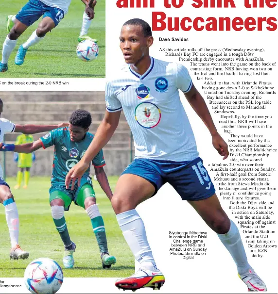 NRB aim to sink the Buccaneers - PressReader