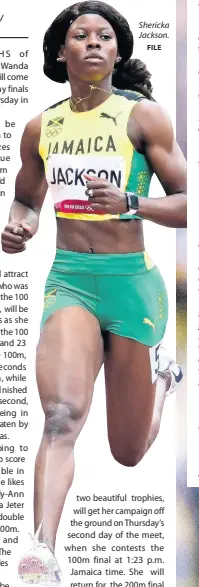 Jackson in hunt for Diamond League double - PressReader