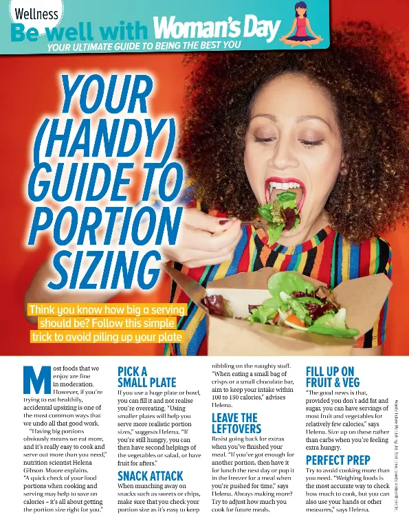 YOUR (HANDY) GUIDE TO PORTION SIZING PICK A SMALL PLATE - PressReader