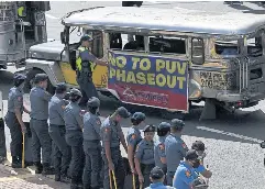 Jeepney drivers protest phase-out plan - PressReader