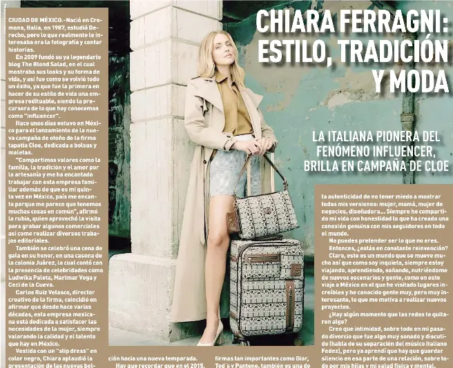 CHIARA FERRAGNI: ESTILO, TRADICIÓN Y MODA - PressReader