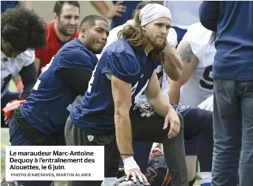 Marc-Antoine Dequoy absent contre les Tiger-Cats - PressReader