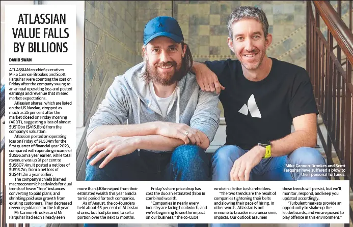 ATLASSIAN VALUE FALLS BY BILLIONS - PressReader