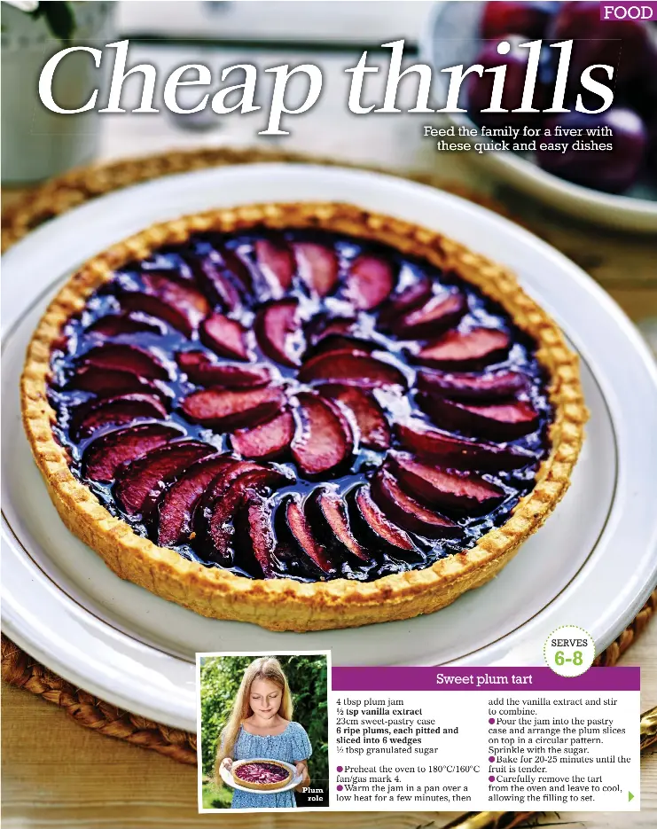 Sweet plum tart - PressReader
