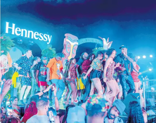 Dancehall shines at Hennessy BRT Glow - PressReader