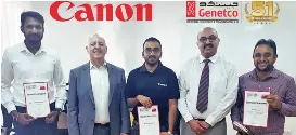 Canon Middle East recognises Genetco sales team - PressReader