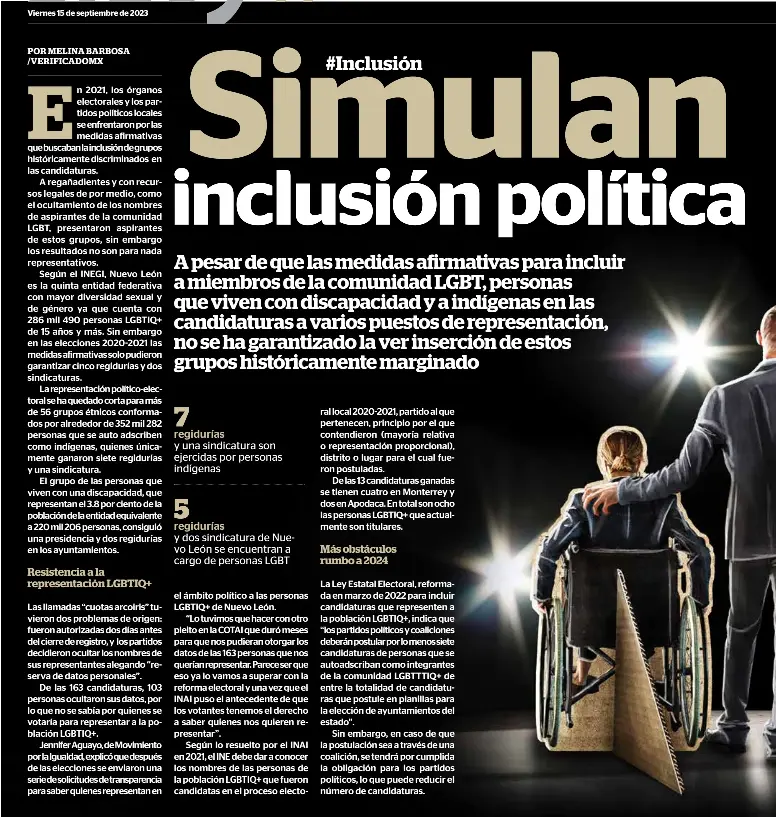 Simulan inclusión política - PressReader