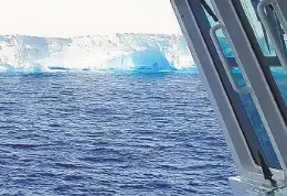 MASSIVE ICEBERG SEEN MOVING OUT OF ANTARCTIC WATERS - PressReader