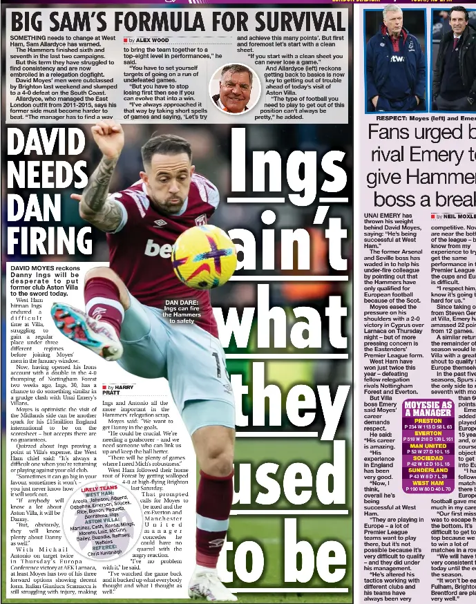 DAVID NEEDS DAN FIRING In g s a in ’ t what they used to be - PressReader