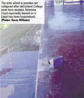 Student hospitalis­ed after school rail collapses - PressReader