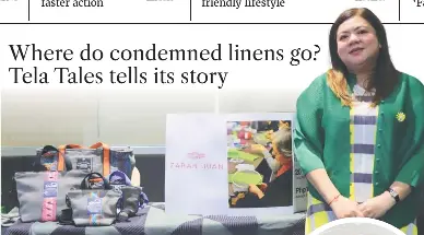 Where do condemned linens go? Tela Tales tells its story - PressReader