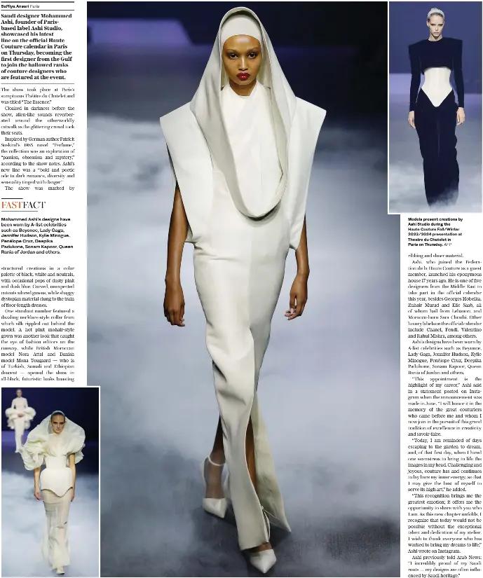 Saudi designer makes history as first Gulf Arab at Paris Couture Week - PressReader