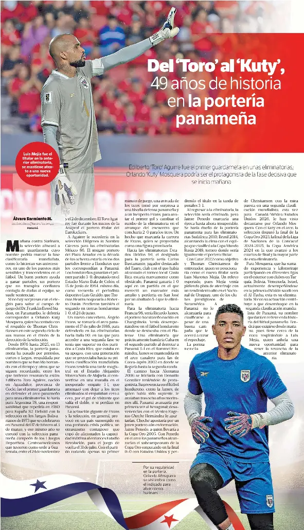 Del ‘Toro’ al ‘Kuty’, 49 años de historia en la portería panameña - PressReader