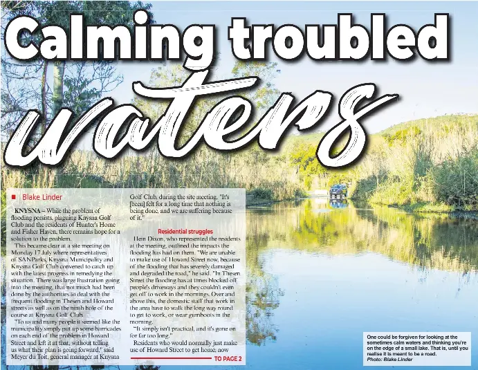 Calming troubled waters - PressReader